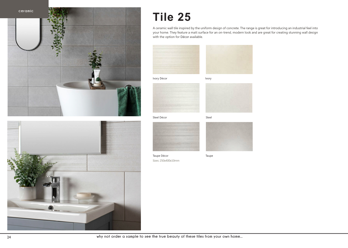 Wall Tiles for any room. - Terrys Tiles
